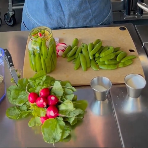 Pickled Sugar Snap Peas | The Gourmandise School