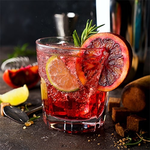 Crimson Cheer Blood Orange Negroni | The Gourmandise School